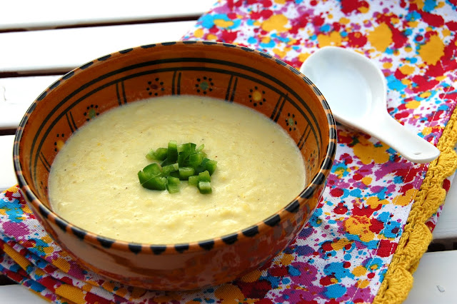 rabbit food rocks: Texas Jalapeno Sweet Corn Chowder