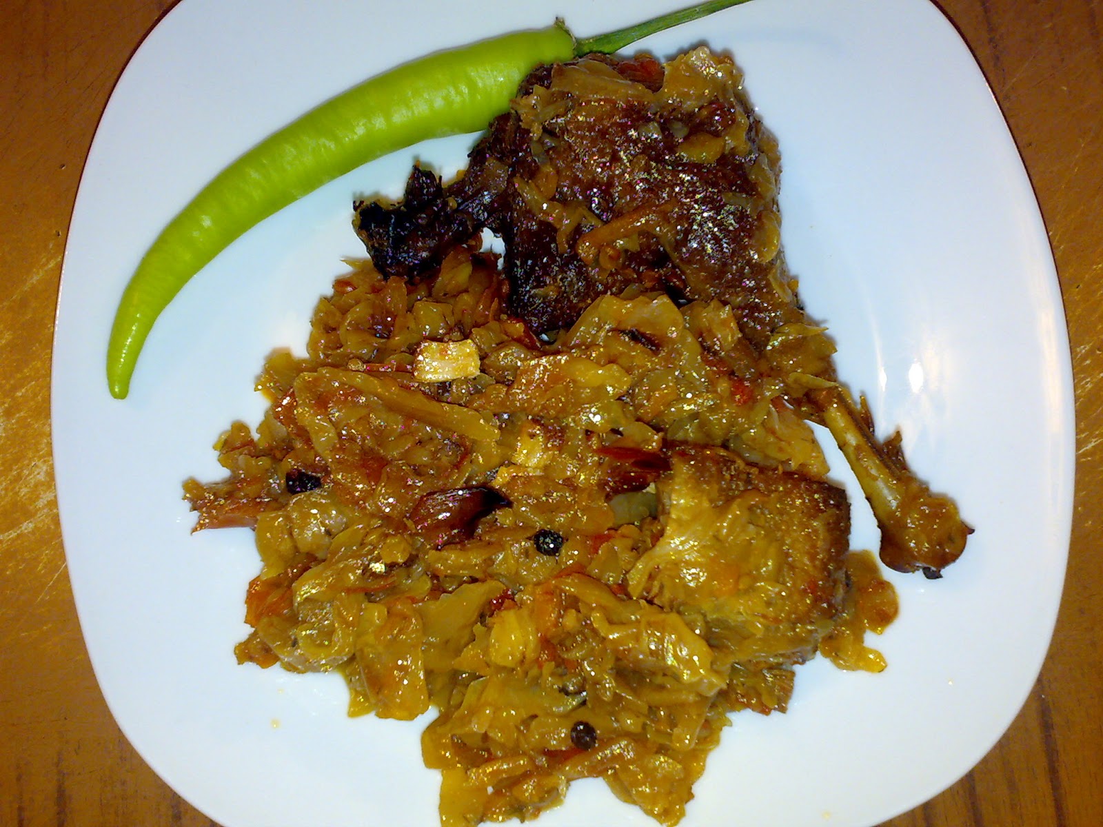 Varza dulce cu carne de rata