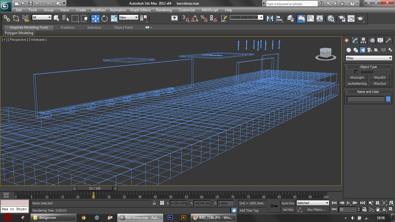 3DS max: Project 2a Exterior rendering