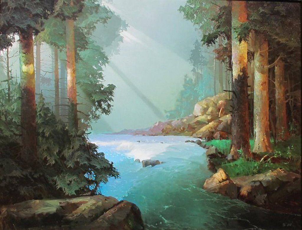 El arte es su máxima expresión : Modernos Oleos, Naturaleza Rusa En Su ...