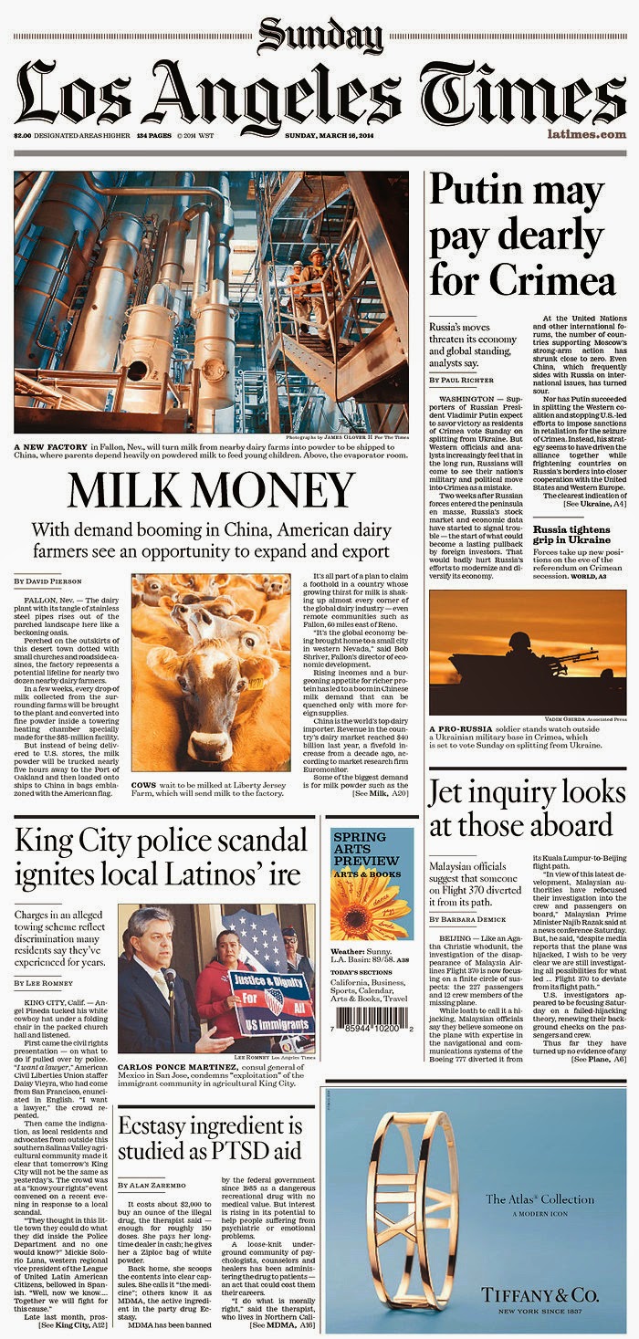 James Glover Photography: Los Angeles Times Sunday A1
