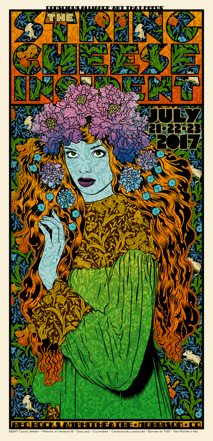 INSIDE THE ROCK POSTER FRAME BLOG: Chuck Sperry String Cheese Incident ...