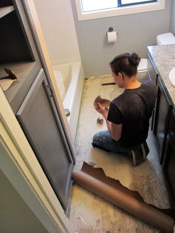 Martha Stewart....in Black.: Paper Bag Floors?!