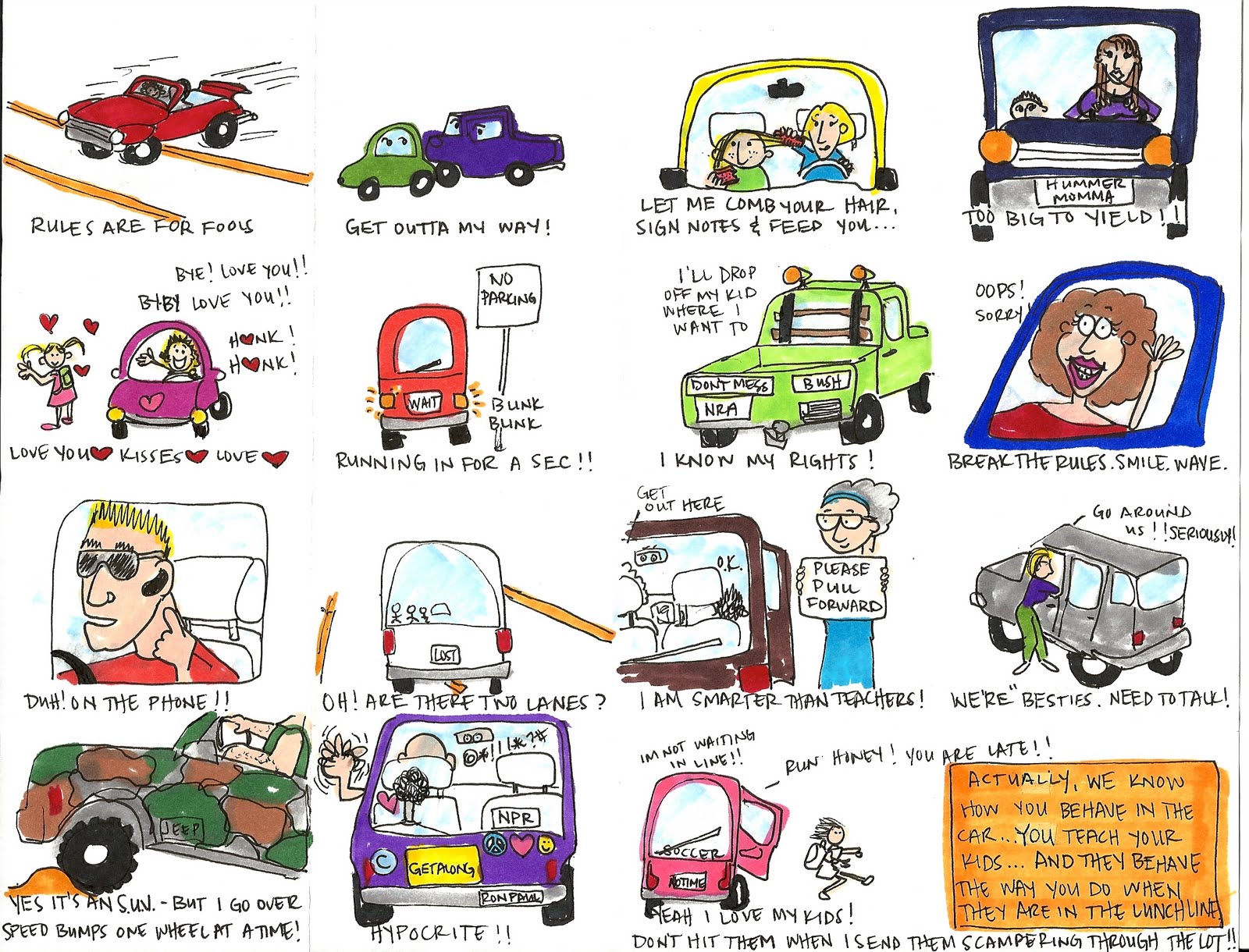 Avoidance Behavior: #4.28 PSA for my kids' school...in two parts