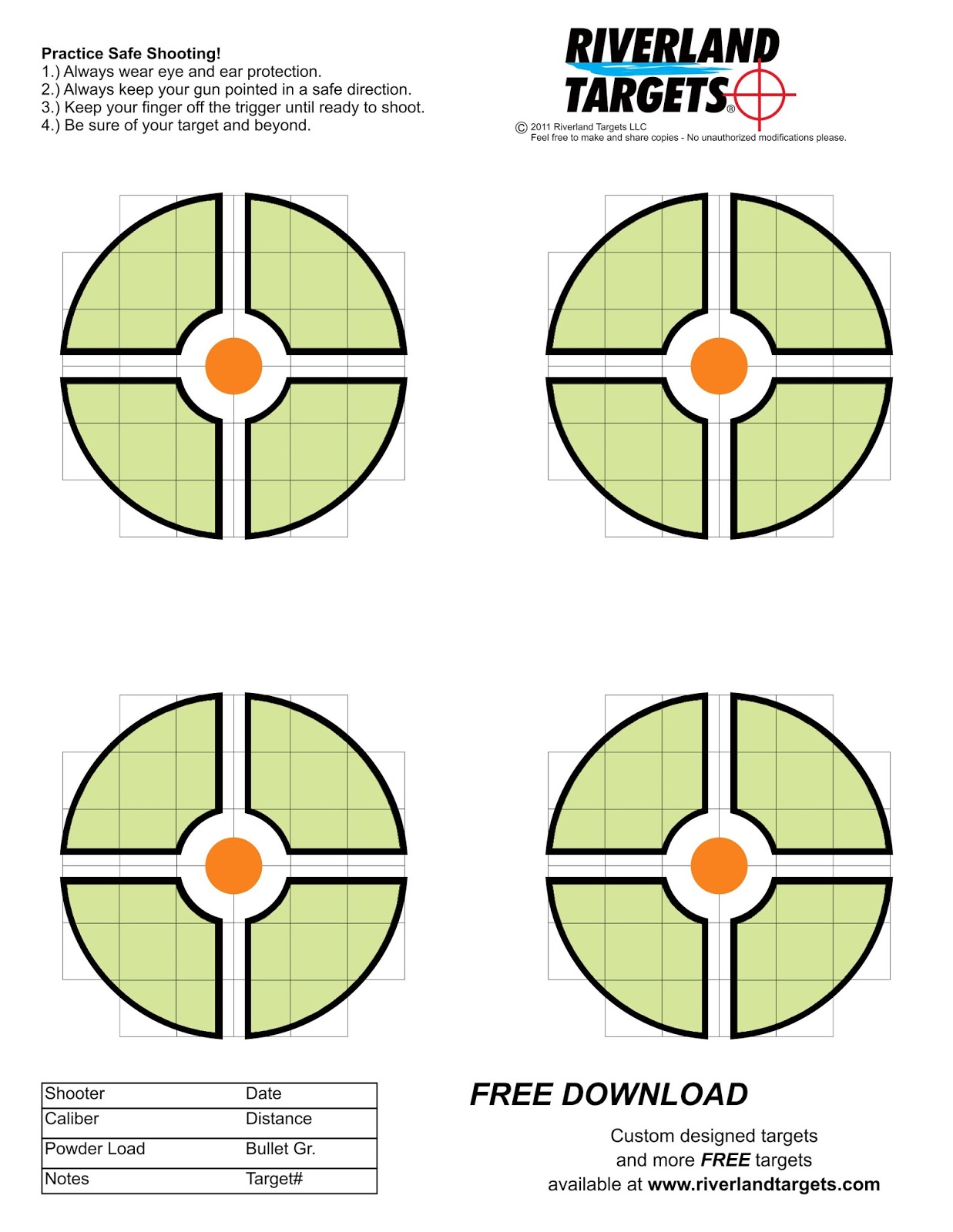 Распечатай и Стреляй!: Круглая мишень на сетке с перекрестием x4 ...