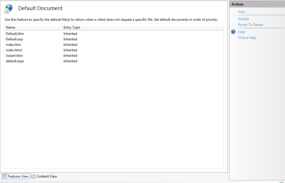 Aspdotnet-Sharepoint: How set default page in iis for Asp.net application Aspdotnet-Sharepoint: How set default page in iis for Asp.net application