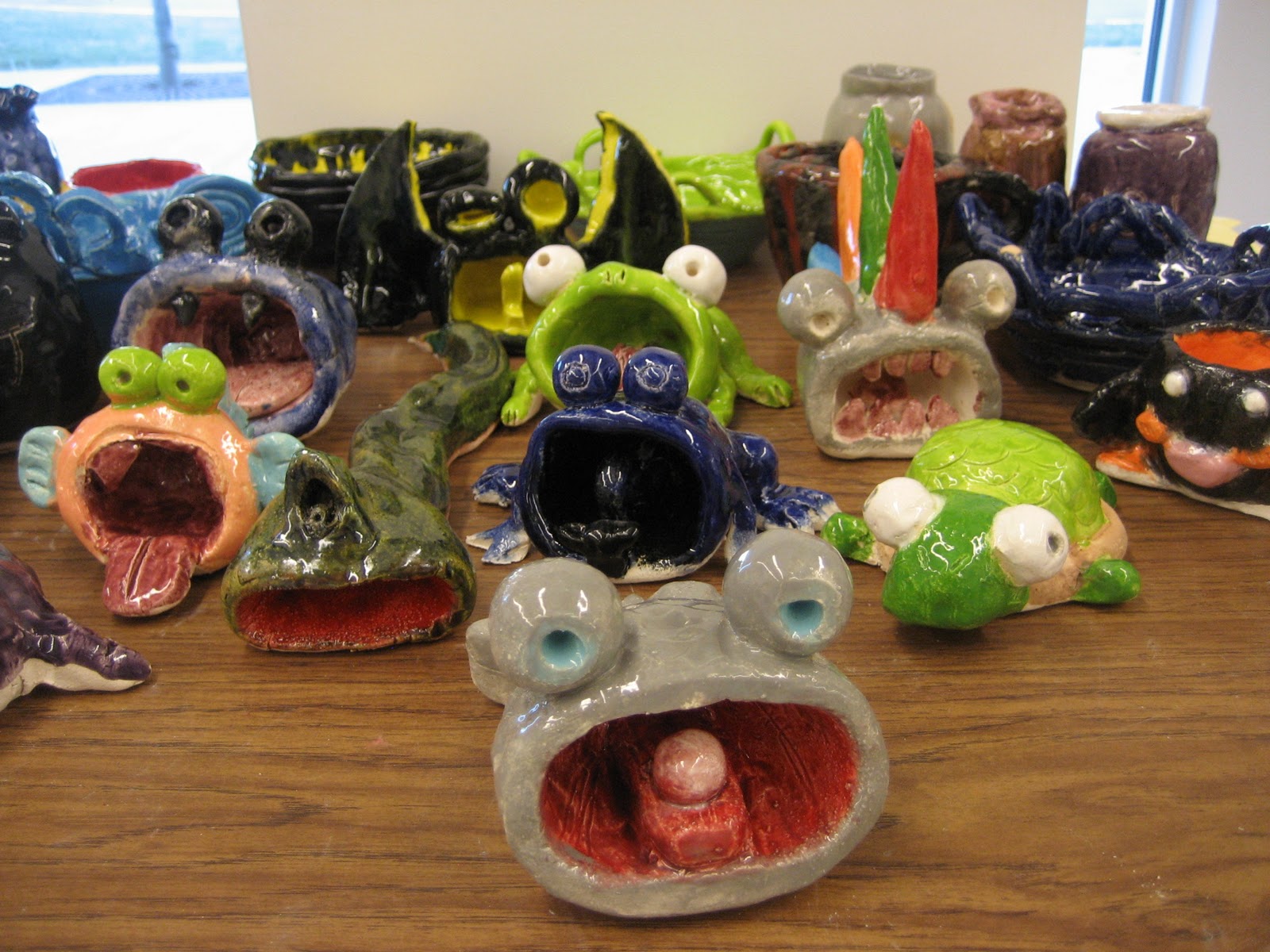 MY WORK and Play: Pinch Pot Creature-Slab Creature