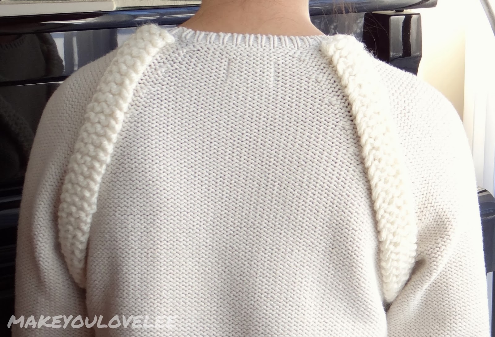 Make You Love Lee: DIY Sweater with Knit Straps