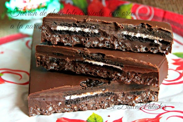 Turrón de chocolate blanco con Oreo - El dulce paladar