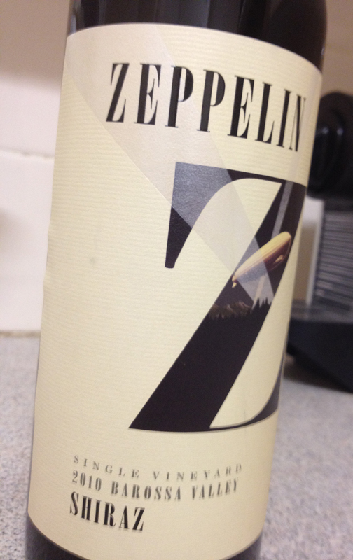 Zeppelin Single Vineyard Barossa Shiraz 2010 - Australian Wine and ...