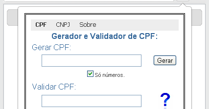 Qualidade de Software: Extensão Chrome Gerador e Validador de CPF ou CNPJ.