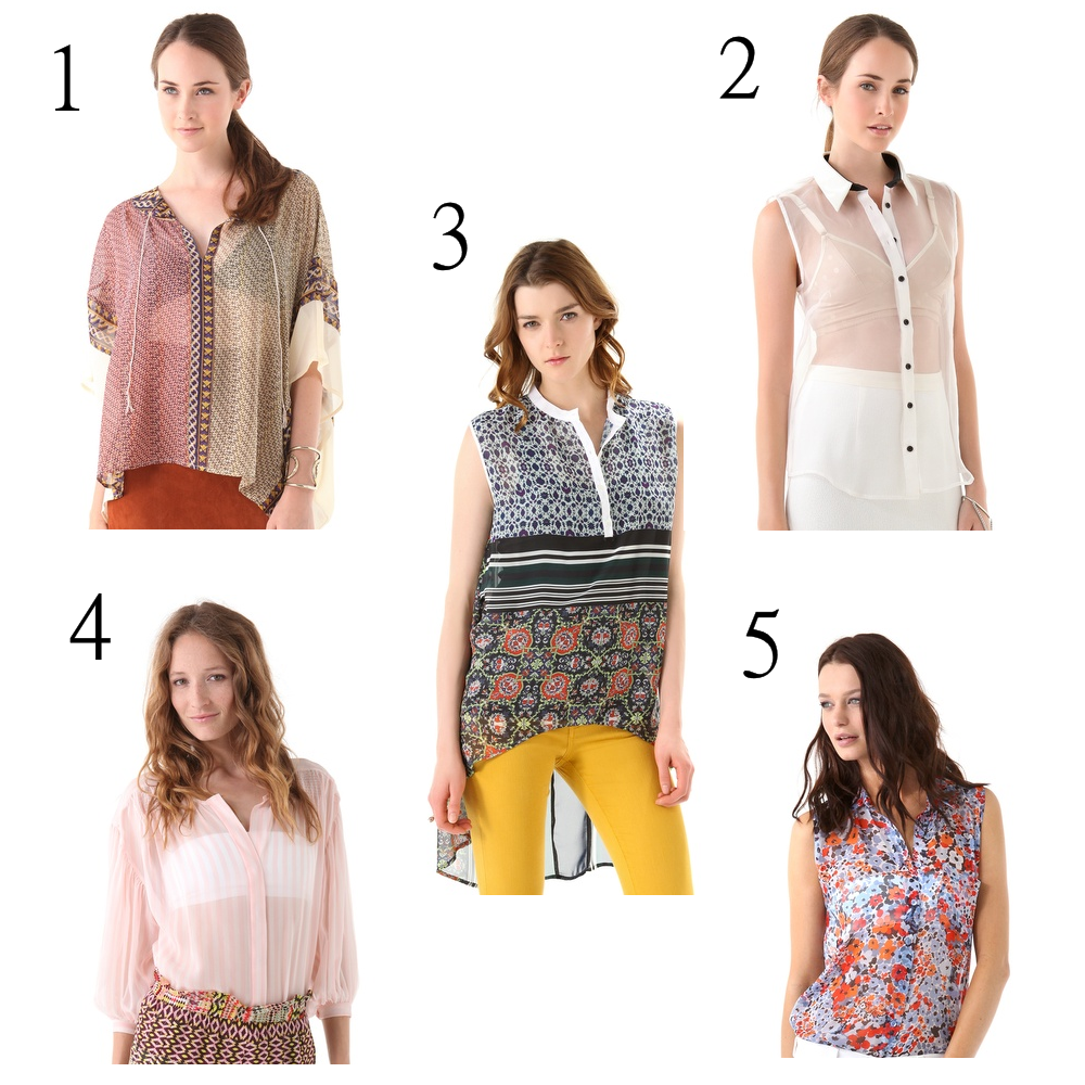 A Marketing Major: Best of - Translucent Tops Fall 2012