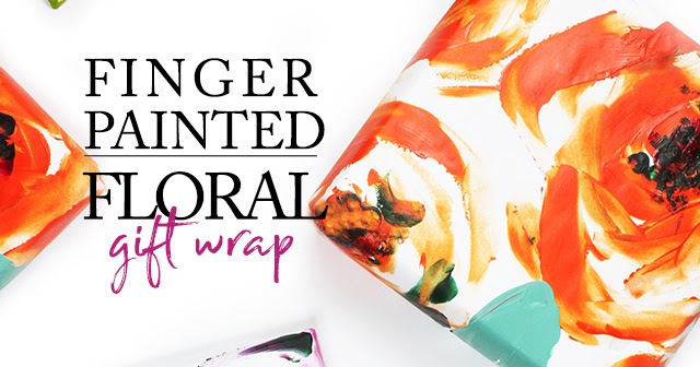 alisaburke: finger painted wrapping paper