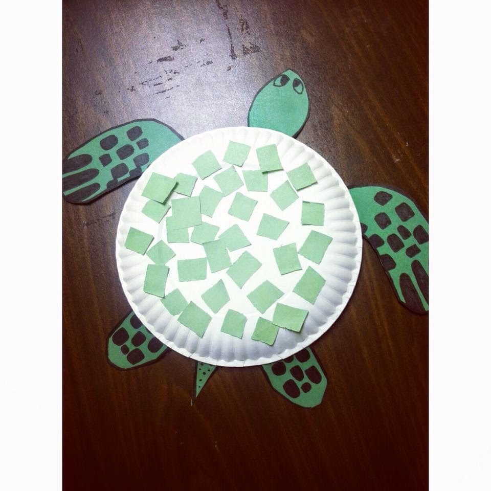 Owl About Sarah's Creations: Paper Plate Sea Turtle - Craft