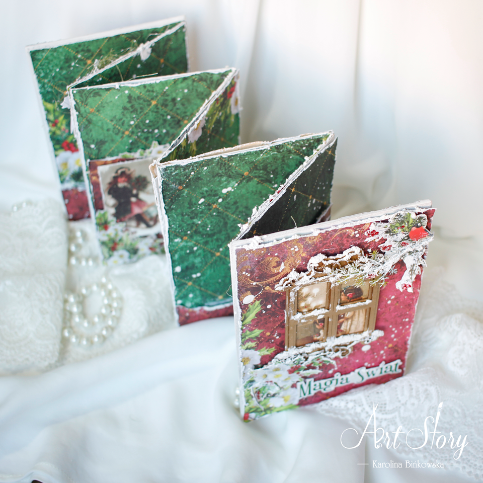 Kurs na świąteczny mini album / A Christmas mini album tutorial ...