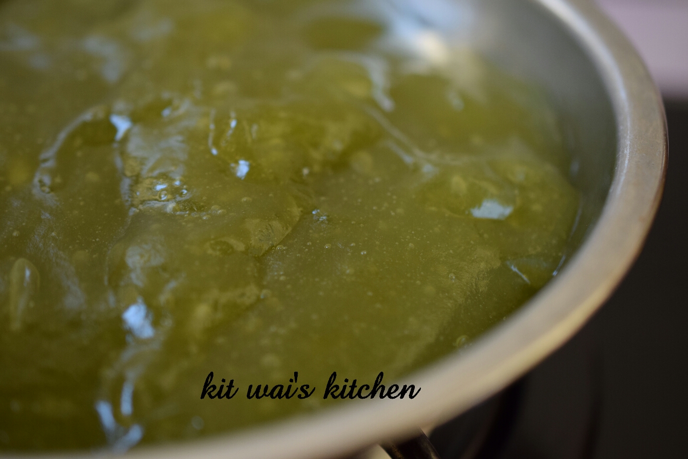 Kit Wai's kitchen : 抹茶わらび餅 ~ Matcha Warabi Mochi