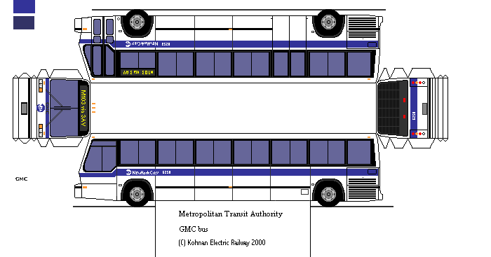 SP. Papel Modelismo: PaperBus GMC Bus - Metropolitan Transportation ...