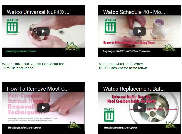 Watco Drains: Let Our Instructional Videos Guide Your Drain Replacement