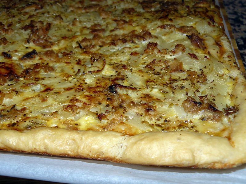 CHE QUE BO: Coca de cebolla (Paso a paso)