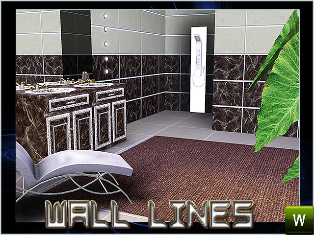 HelleN sims3 : Wall lines by HelleN.