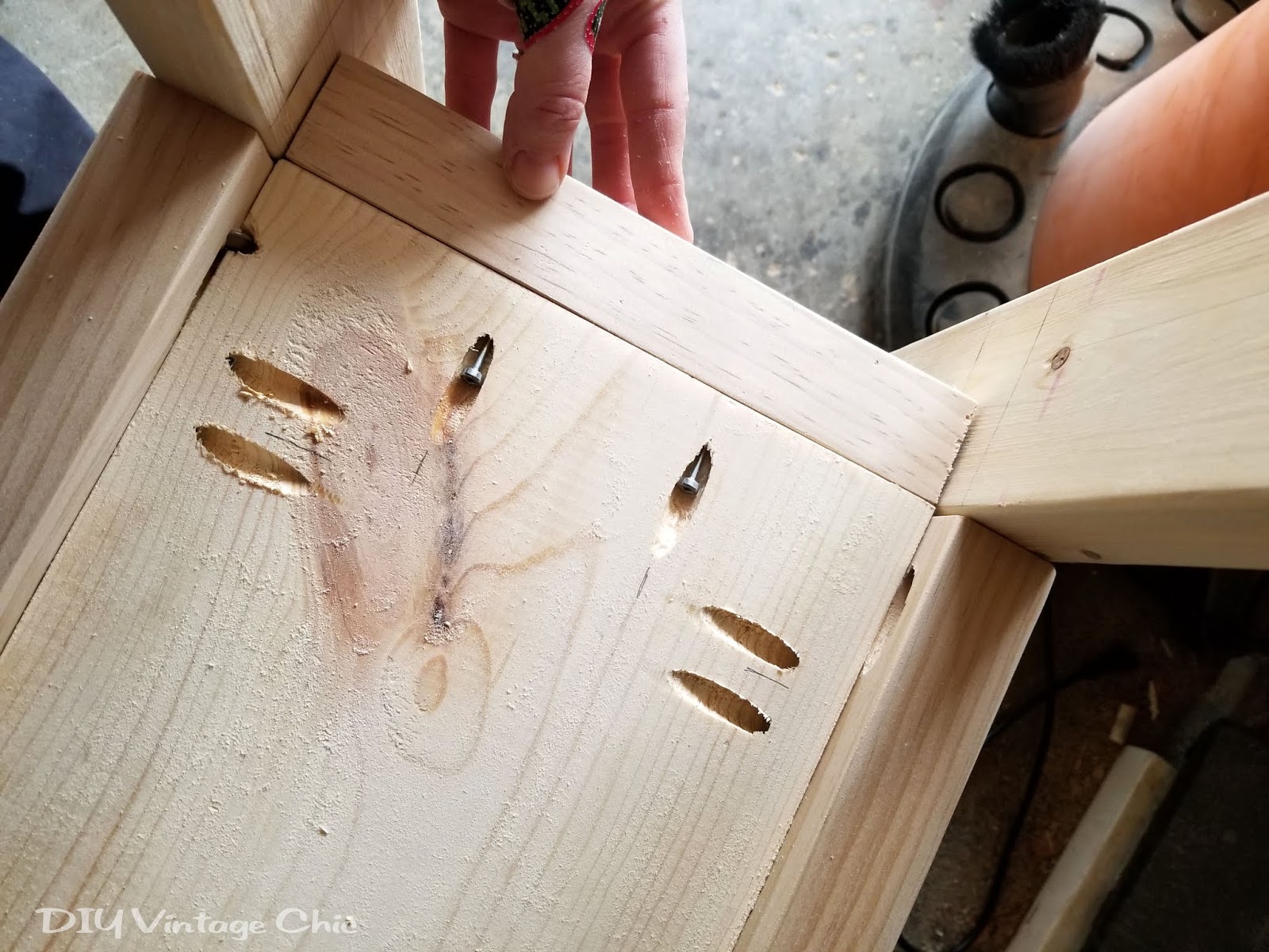 DIY Wine Crate Console Table