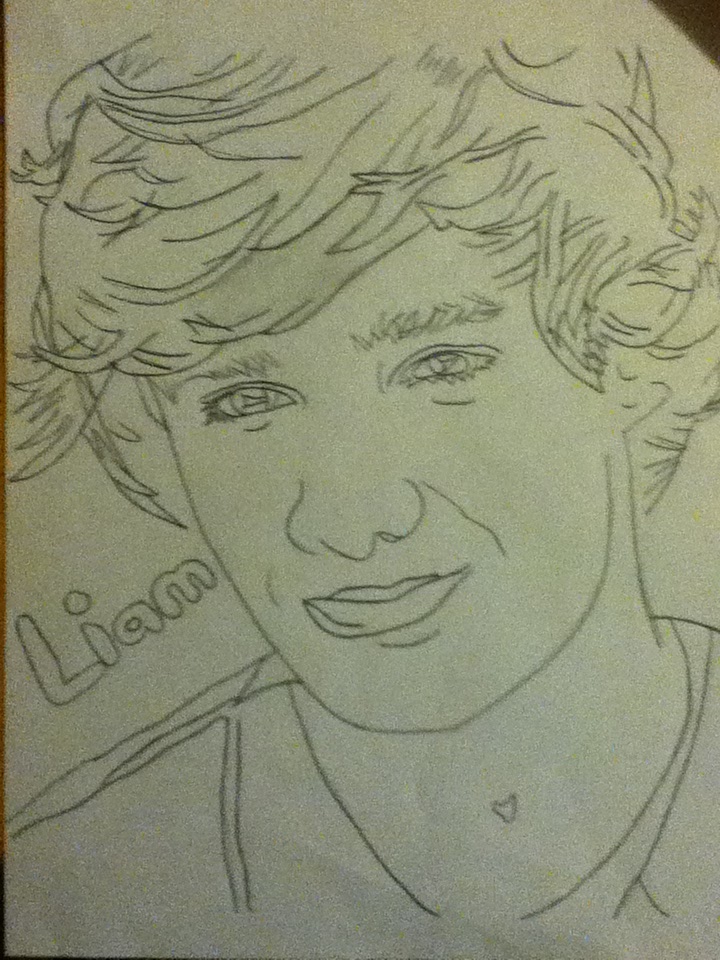 One Direction Drawing Liam