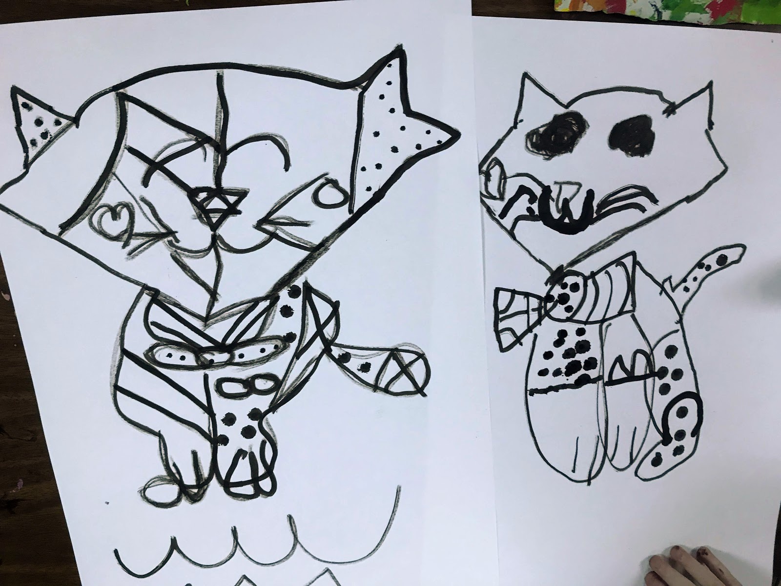 Elements of the Art Room: 2nd grade Romero Britto Animals!