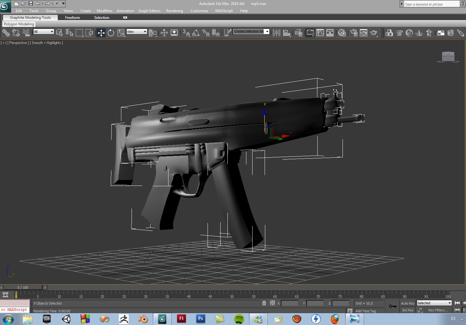 MODELADO MP5 NAVY | AYIWORKS - ayi tattoo studio