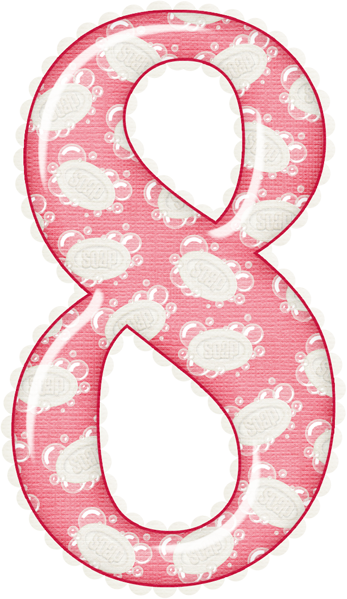 ® Colección de Gifs ®: IMÁGENES DE NÚMEROS ROSADOS PARA IMPRIMIR