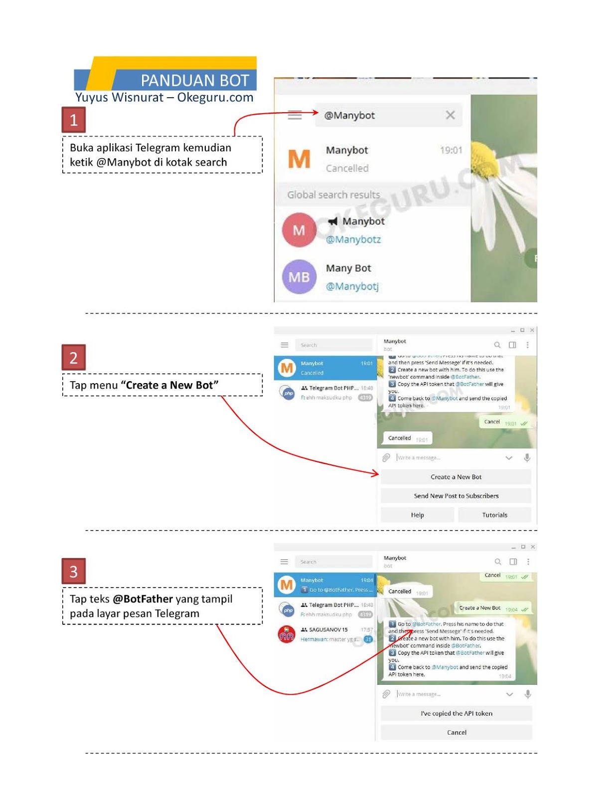 Cara Membuat Mesin Penjawab Otomatis Gratis Menggunakan Bot Telegram - Oke Guru