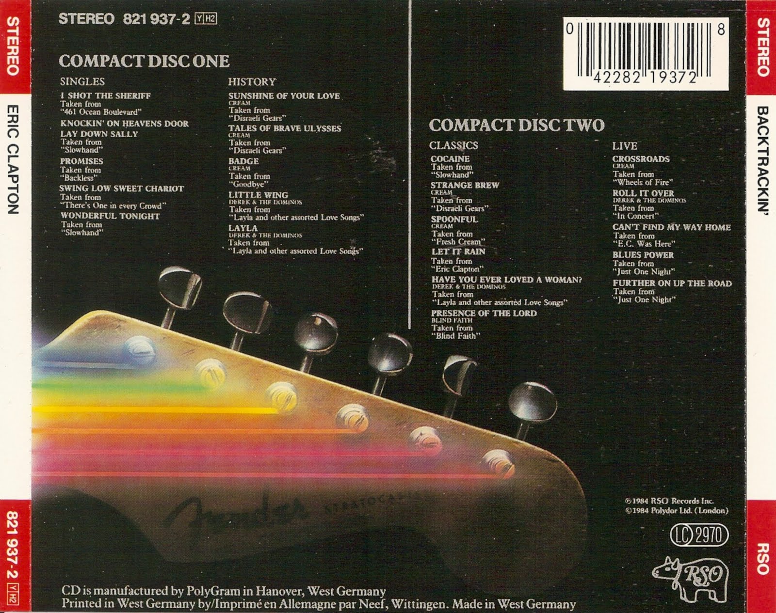 The First Pressing CD Collection: Eric Clapton - Backtrackin'