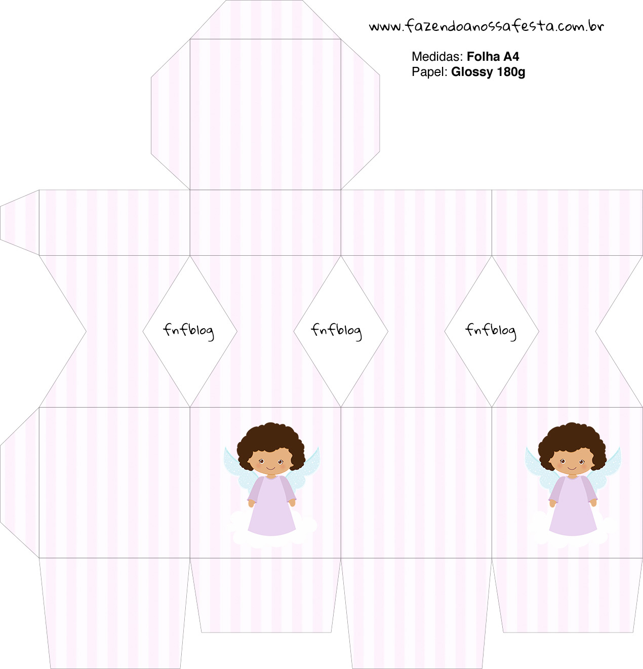 Brunette Angel Girl: Free Printable Boxes. - Oh My Baby!