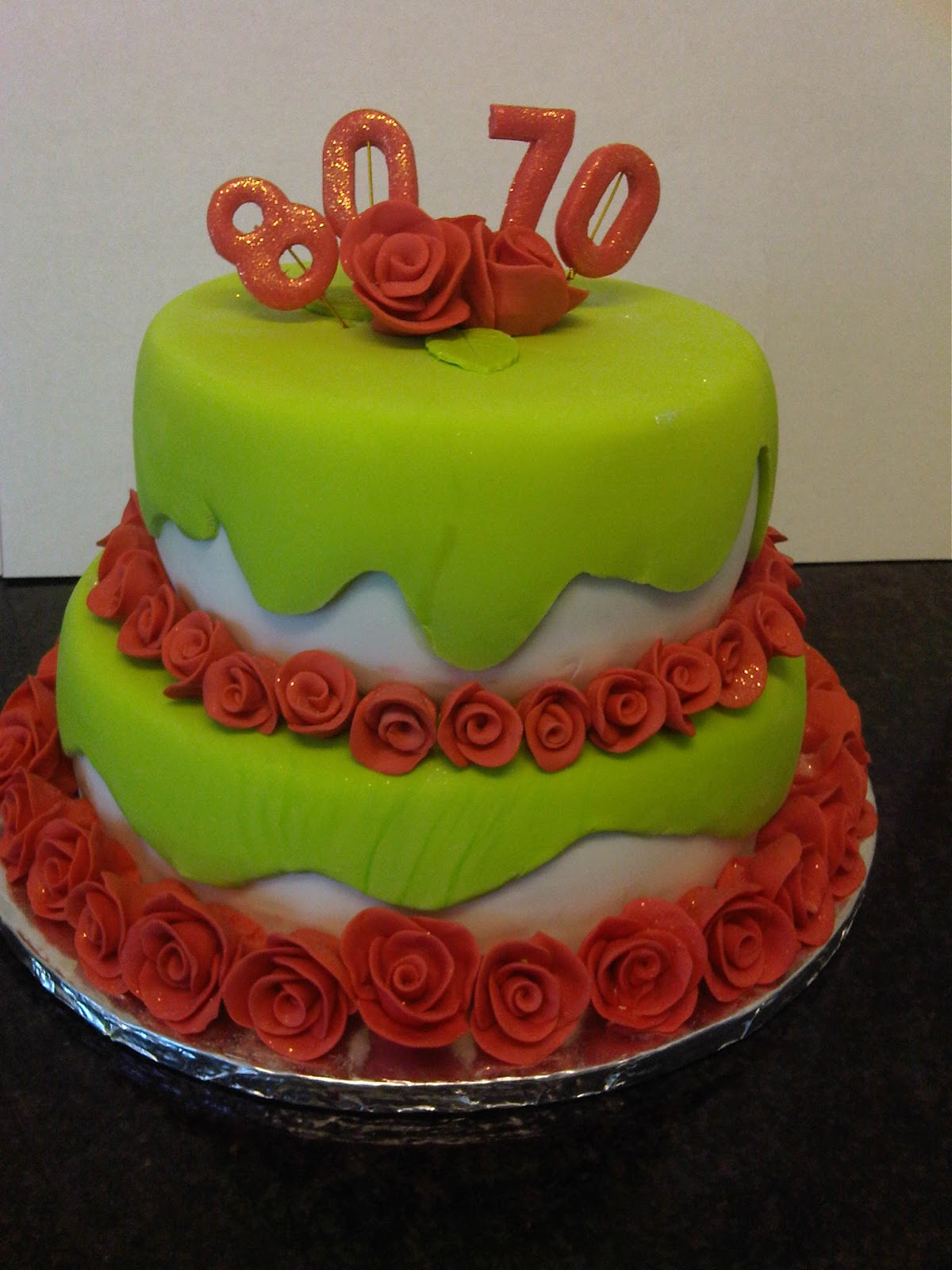 Welcome to Just Iced: Red rose celebration cake!