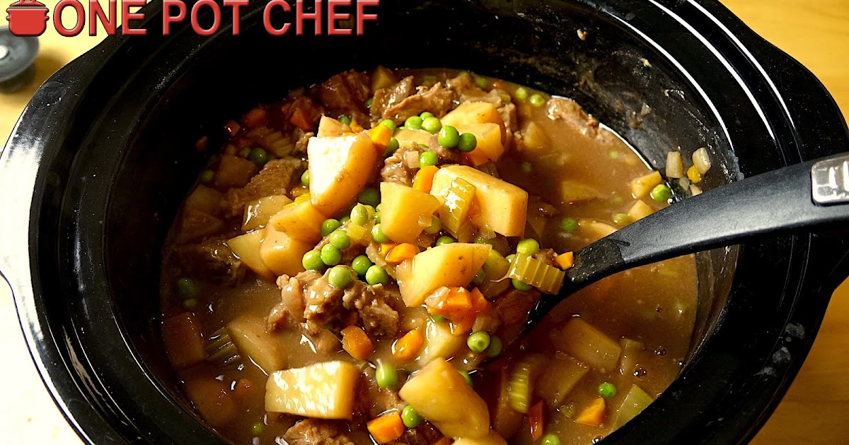 The One Pot Chef Show: My Favourite Slow Cooker Beef Stew | One Pot Chef