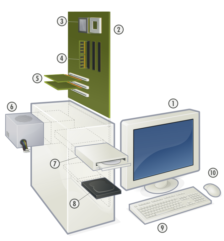 Defina los siguientes conceptos: hardware, software, humanware, socialware