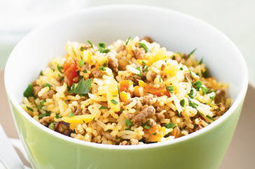 Moroccan mince and rice recipe | Arabic Food Recipes