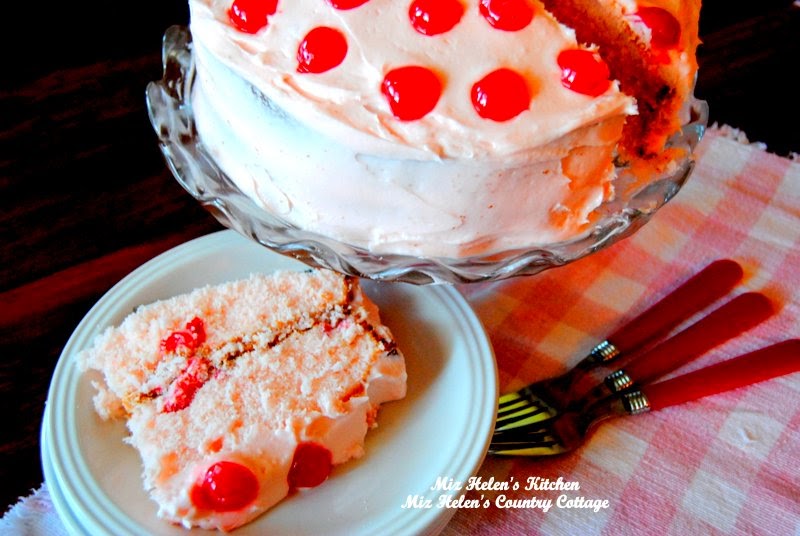Cherry Cake with Cherry Frosting