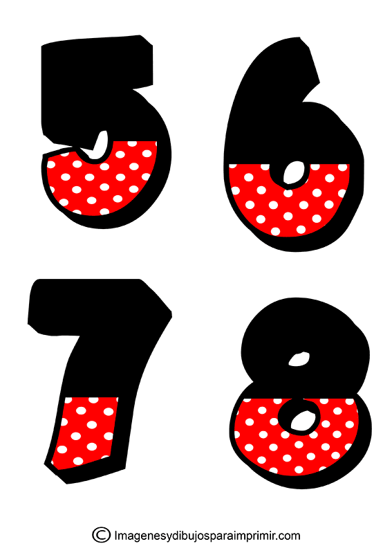 Números de mickey Mouse para imprimir en PDF-Colorear dibujos,letras ...