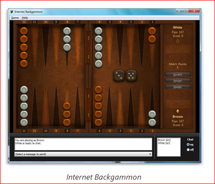 how to play Internet Backgammon game in computer