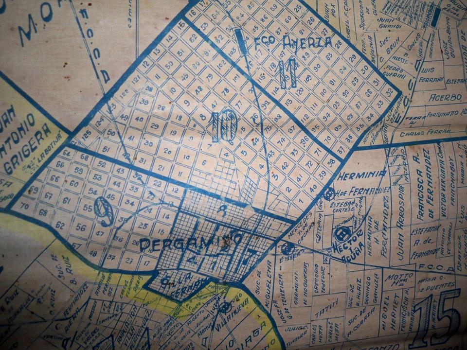 Ciudad de Pergamino: Plano catastral rural del partido de Pergamino