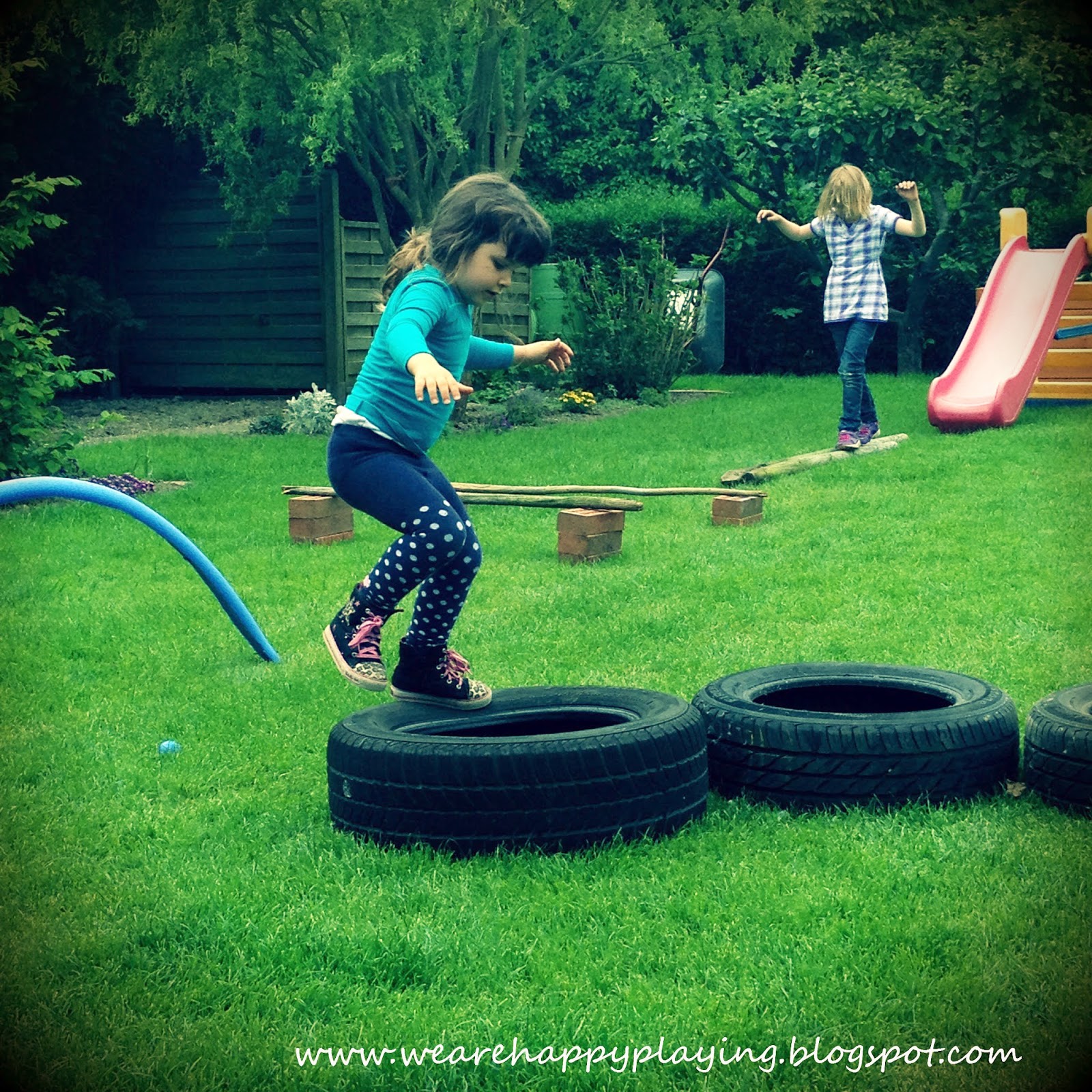 We are Happy Playing: DIY Backyard obstacle races without spending ...