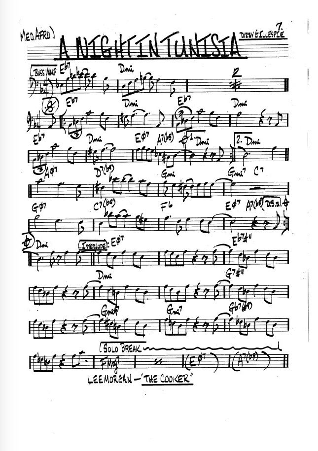 Dizzy Gillespie - a Night In Tunisia | Partituras para Bajo Dizzy Gillespie - a Night In Tunisia | Partituras para Bajo