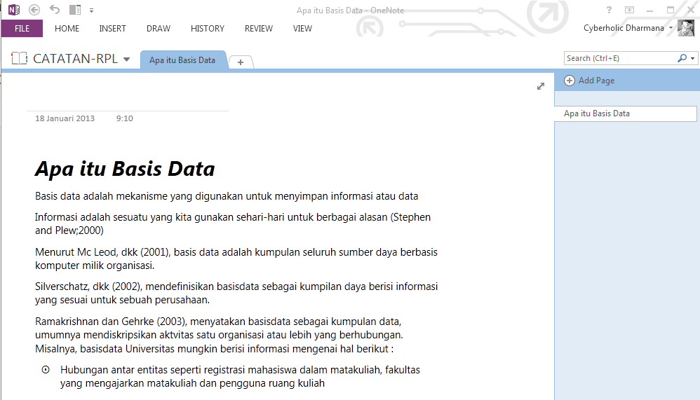 OneNote, Catatan DigitalKu | CYBERHOLIC BLOG : IT and Experience