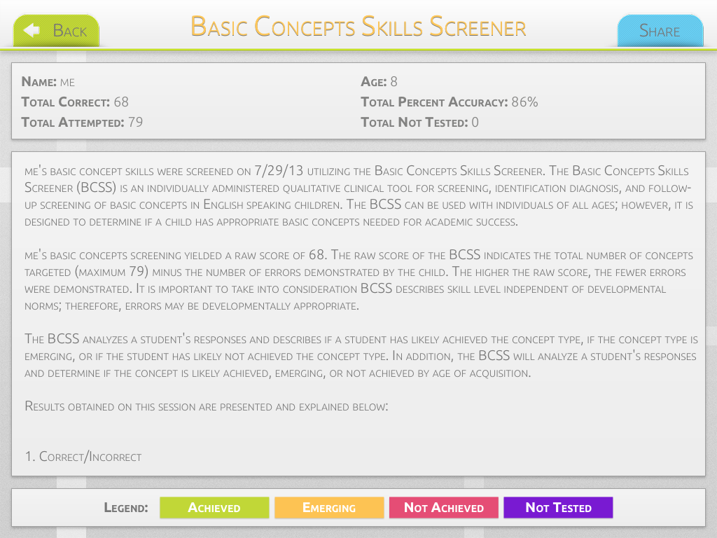 Basic Concepts Skills Screener ((App Review & GIVEAWAY!)) - Speech Time ...