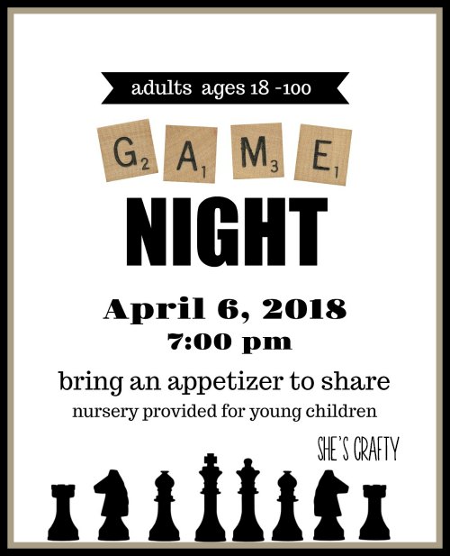 She s Crafty Game Night Party she-s-crafty-game-night-party