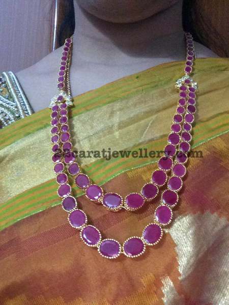 2 Layer Ruby Set 4000 - Jewellery Designs