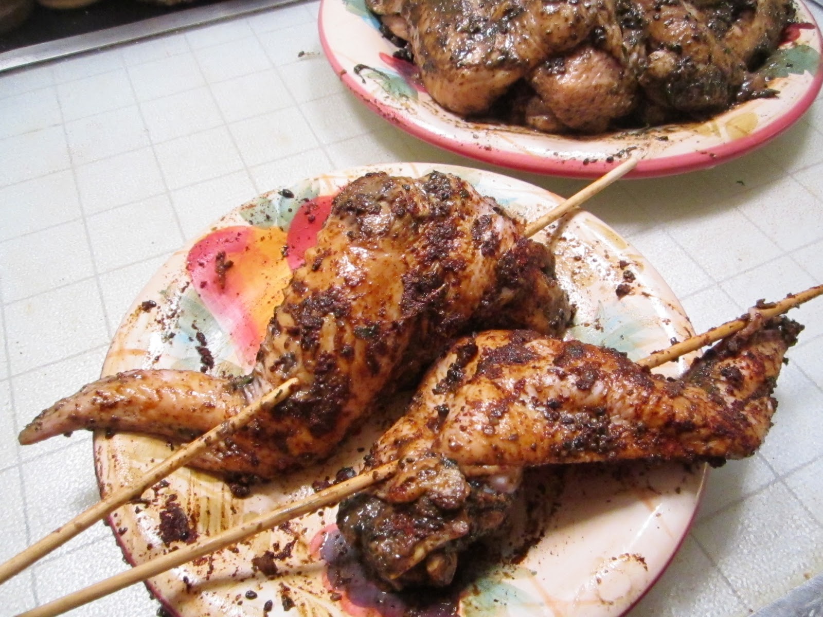 My Kitchen and I: Sesame chicken "bat" wings for Halloween week
