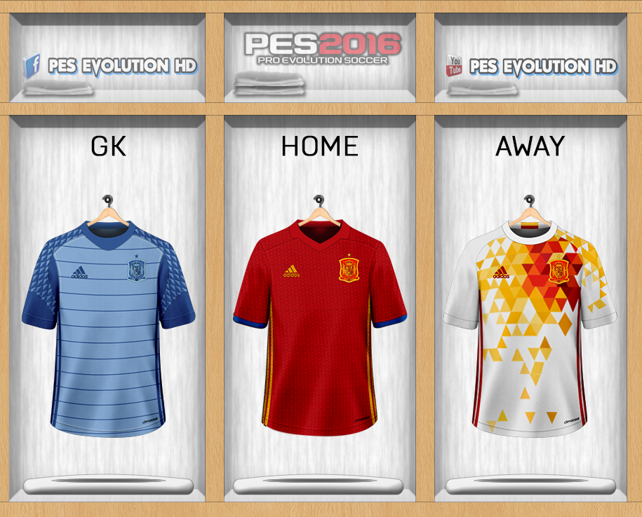 PES 2016 Kits Seleções da Euro 16-17 - Pes Evolution HD