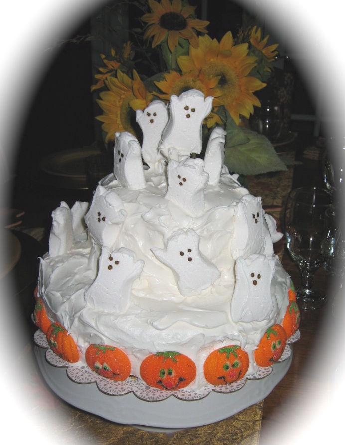 Evolution of a Party...: Easy Ghost Cake