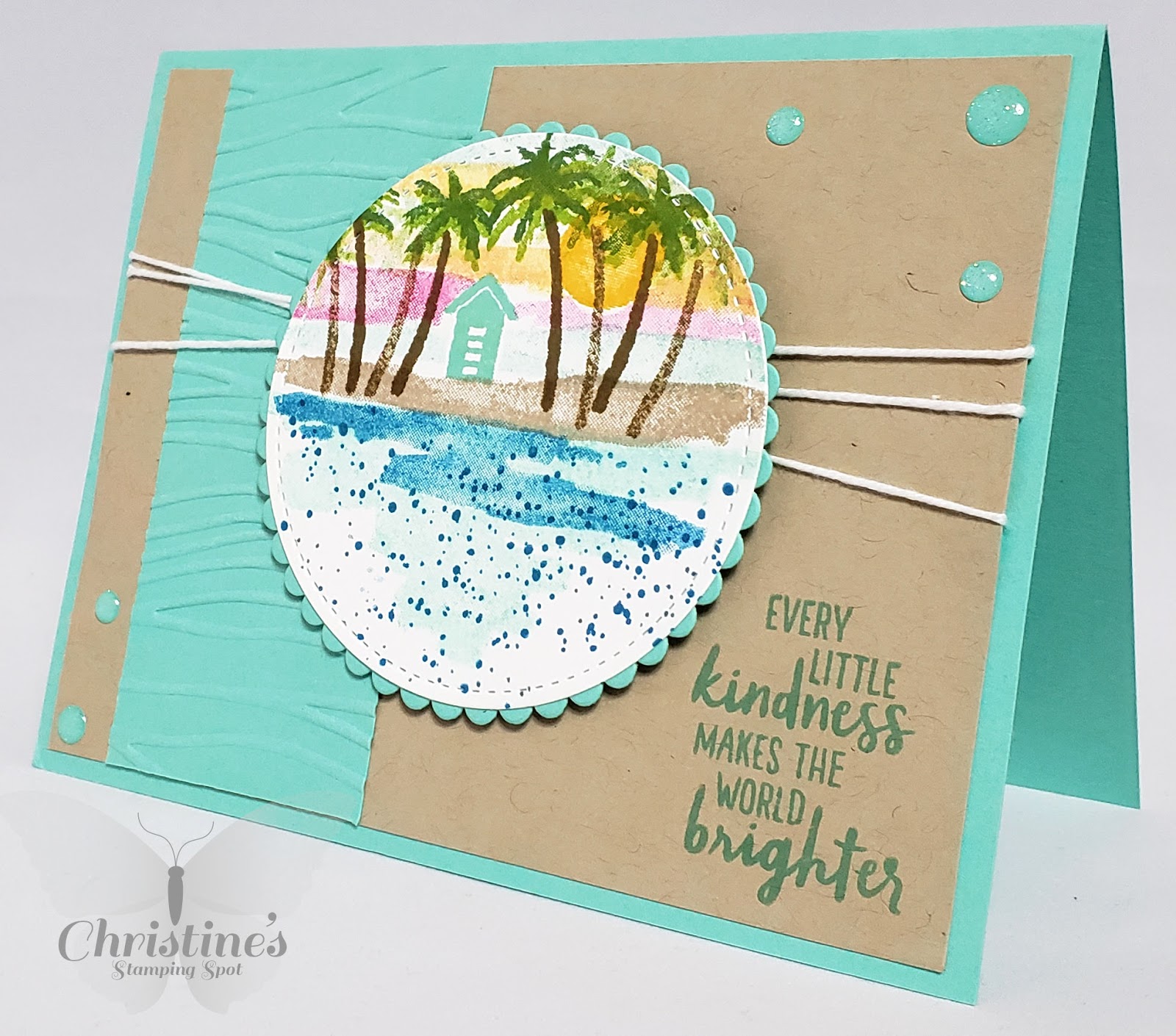 Christine's Stamping Spot: Creating a Fun Beachy Scene Using Stampin ...